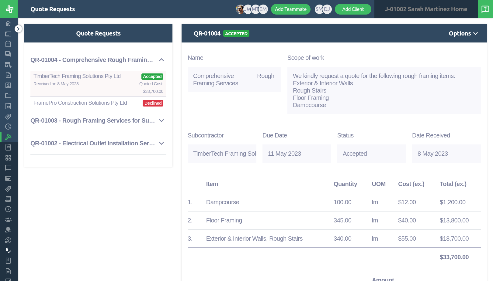 Pre-construction planning - Wunderbuild